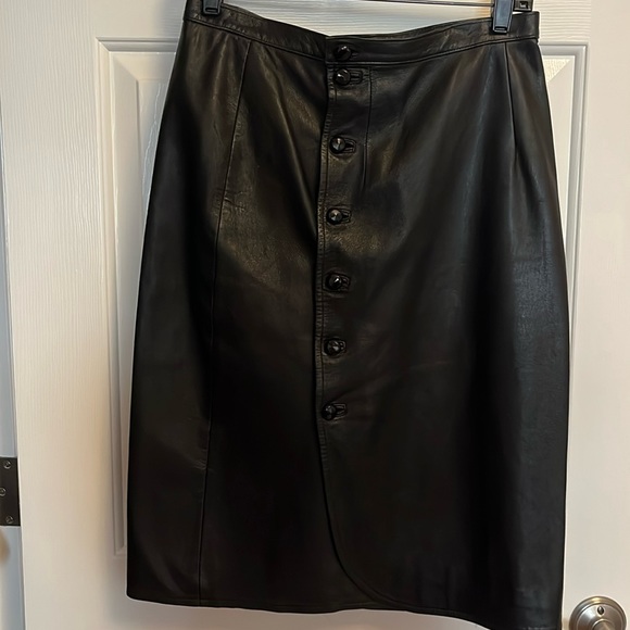 Peruzzi | Skirts | Vintage Peruzzi Leather Skirt | Poshmark